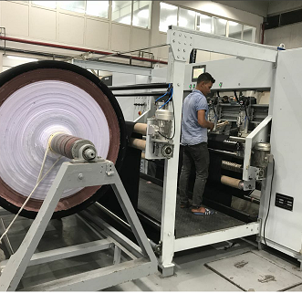 220cm Width Polyester Shawl Cutting Machine with 6 Ultrasonic Cutters ...