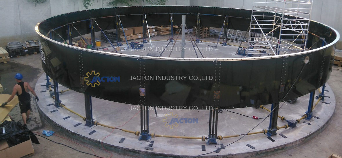 볼트 탱크 및 곡물 사일로 용 기계식 웜 기어 스크류 잭 리프팅 시스템 - 나사 잭 및 기어 박스