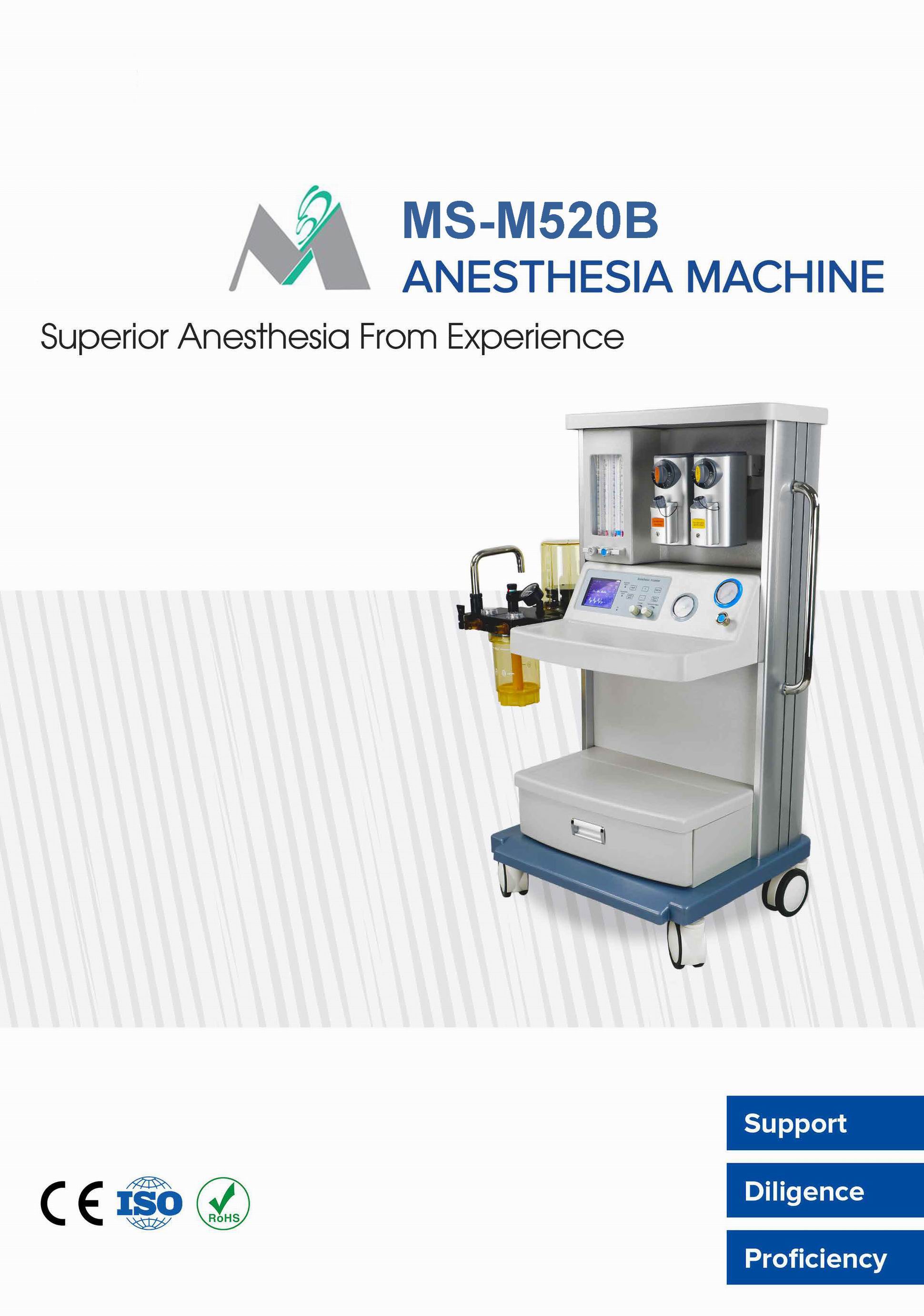 (MS-M520B) Economic Sevofluane Isoflurane Anesthesia Machine with Ventilator - Buy Anesthesia ...